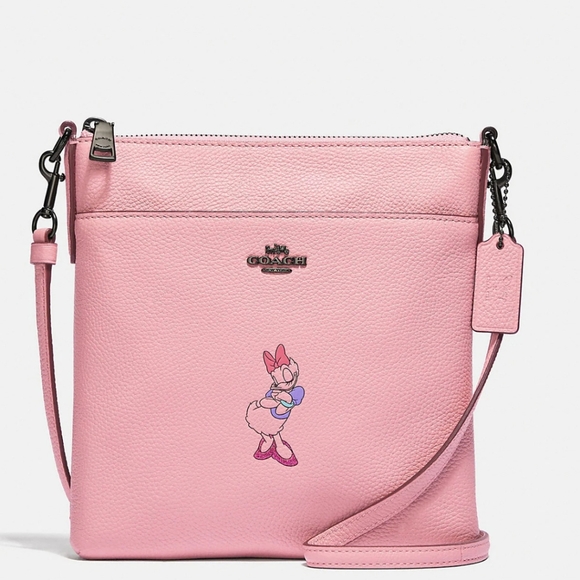Coach | Bags | Coach Disney Kitt Daisy Duck Pink Crossbody Purse | Poshmark
